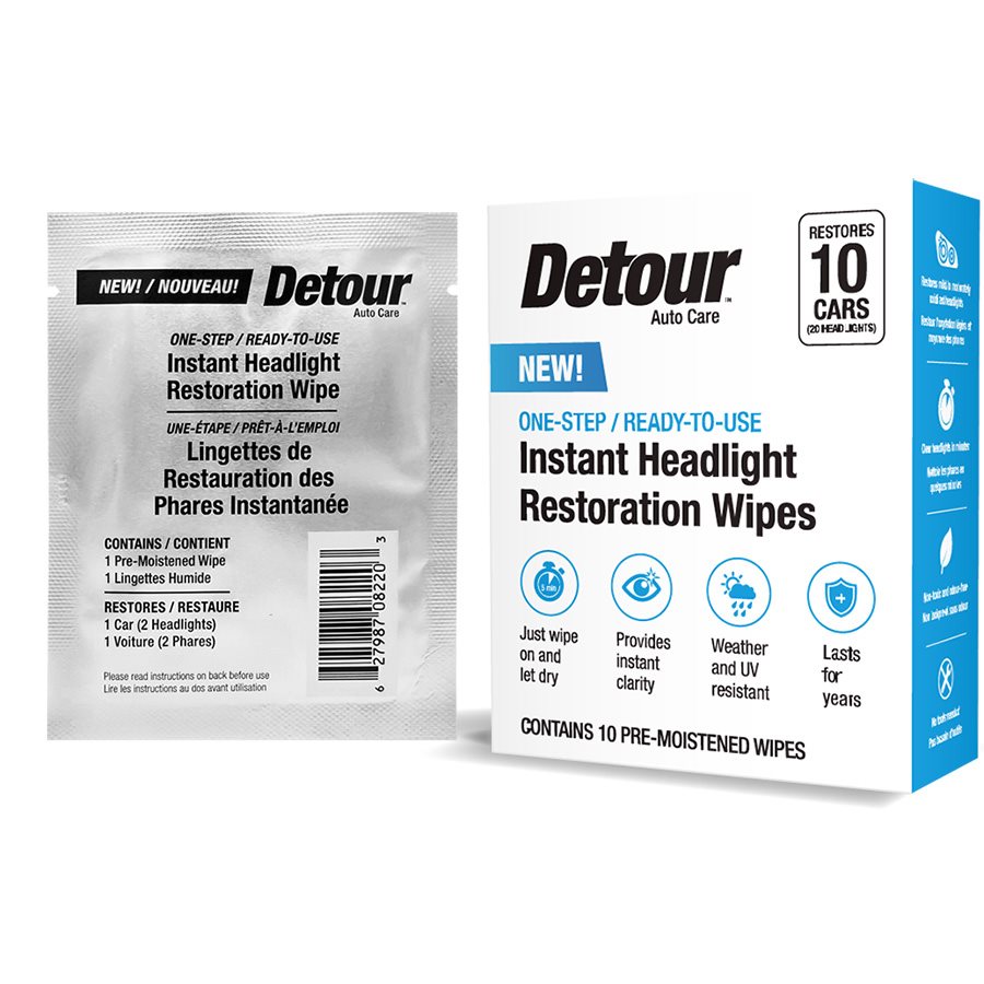 INSTANT HEADLIGHT RESTORATION WIPES