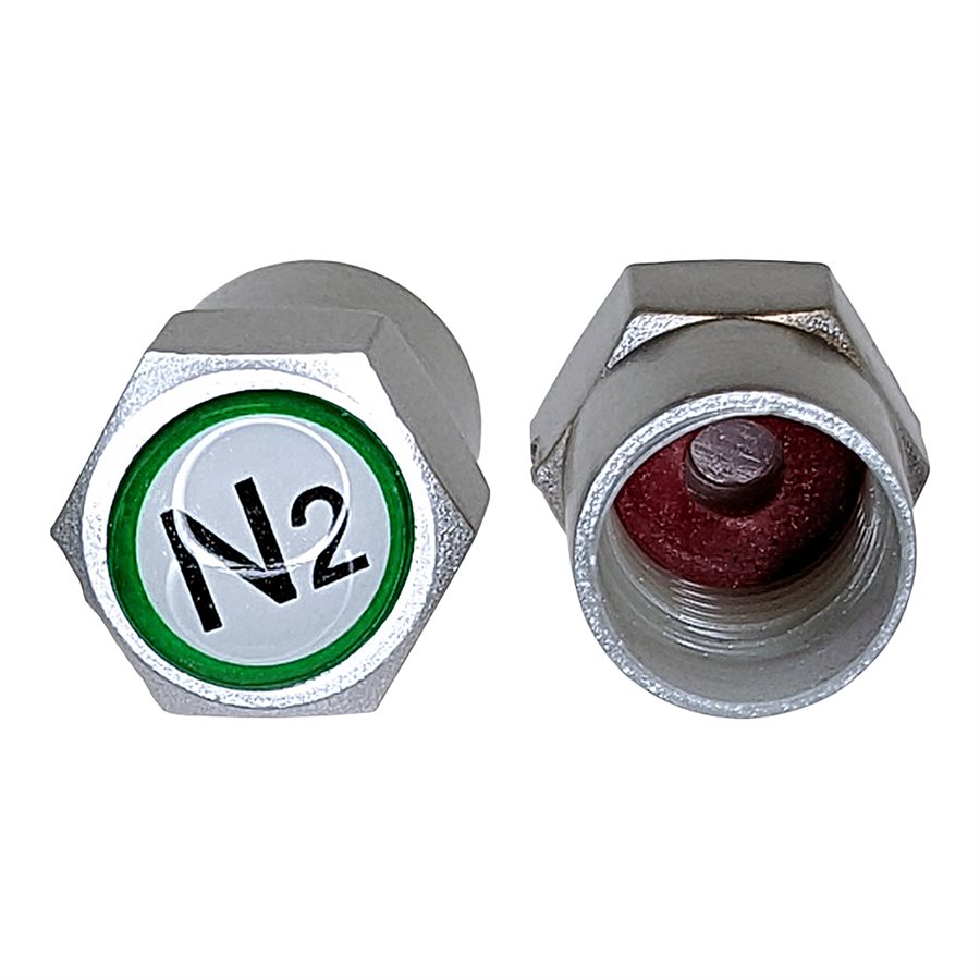 ANODIZED PLAS. N2 CAP 100/PK