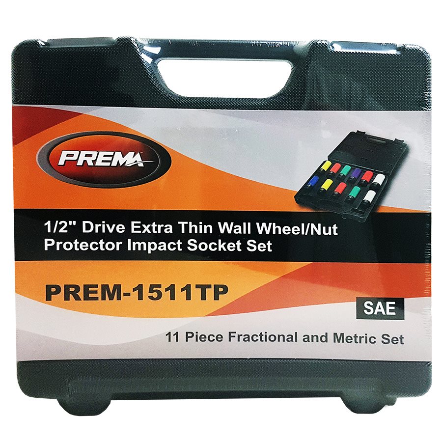 11 PIECE — 1/2" DRIVE EXTRA THIN WALL PROTECTOR SOCKET SET
